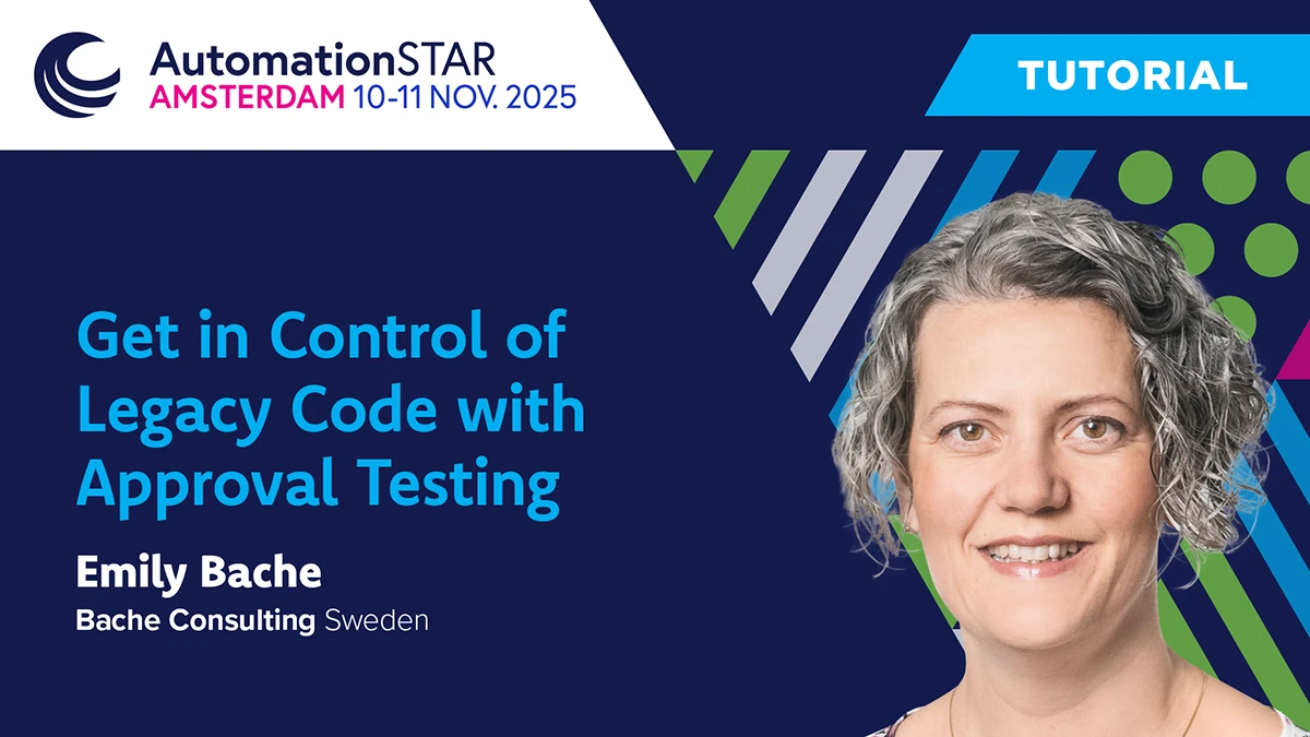 Get in Control of Legacy Code with Approval Testing | AutomationSTAR Get in Control of Legacy Code with Approval Testing | AutomationSTAR